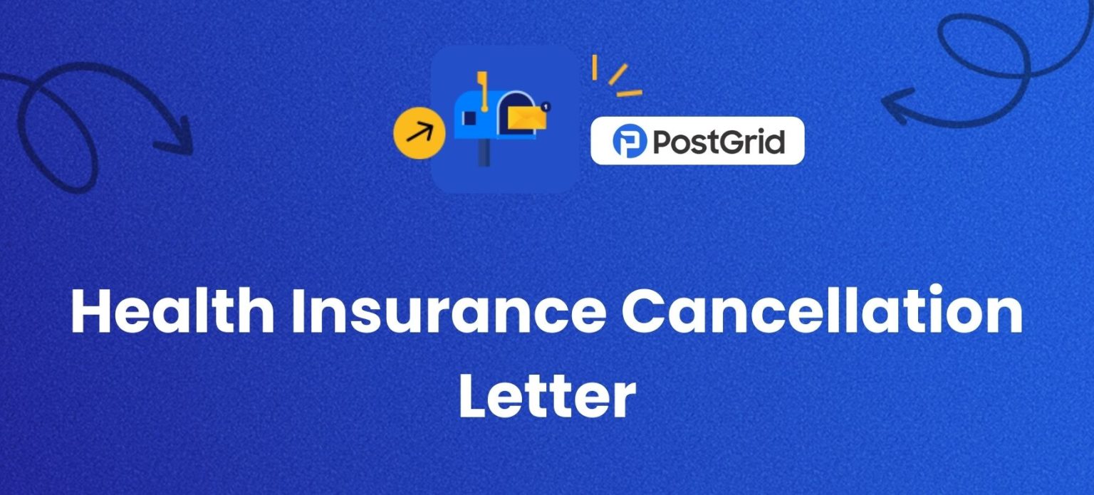 Health Insurance Cancellation Letter Template For Business - PostGrid