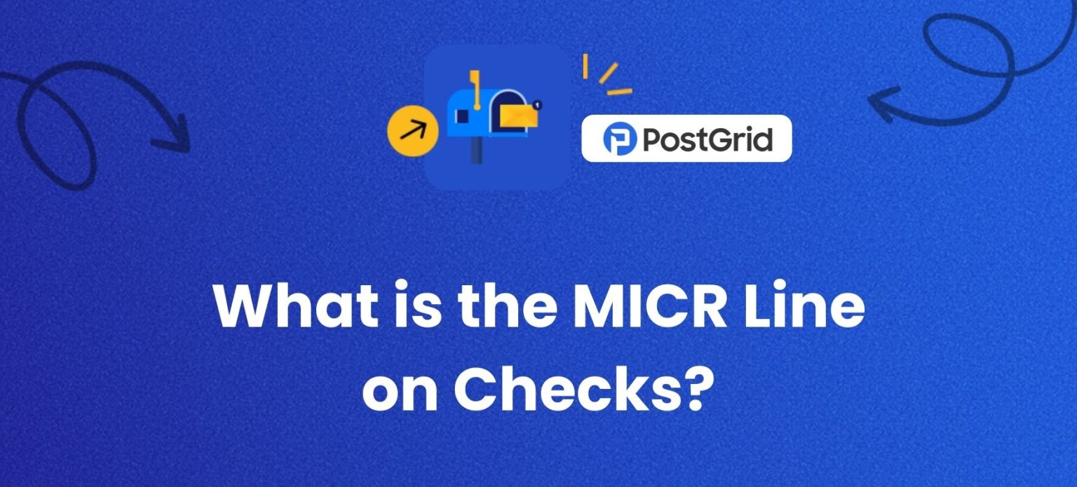 What is the MICR Line on Checks? - PostGrid